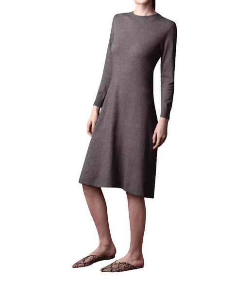 Acorn | Dresses | New Acorn Aline Sweater Dress In Heather Grey | Poshmark